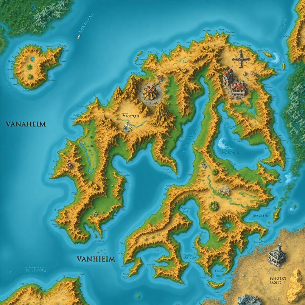 The Mythical Geography of Vanaheim: A Map of the Vanir - Norse Mythology