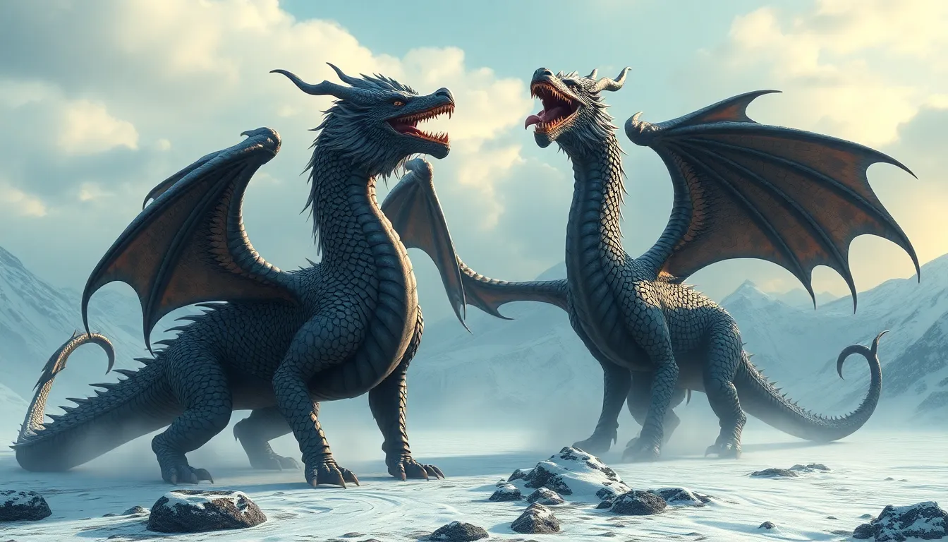 "Norse Dragons: The Guardians of the Nine Realms" - Norse Mythology
