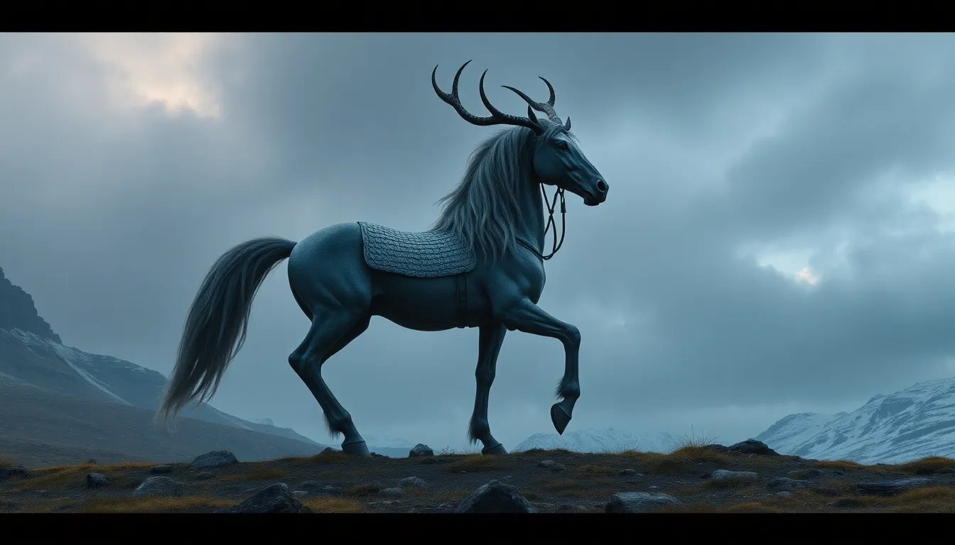 "Sleipnir: The Eight-Legged Horse That Brought Gods Together" - Norse Mythology