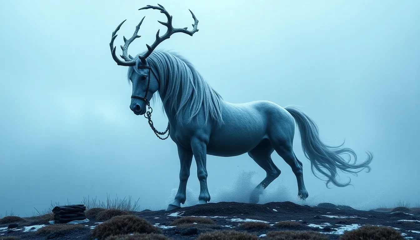 "The Enigmatic Sleipnir: A Horse of Many Tales" - Norse Mythology