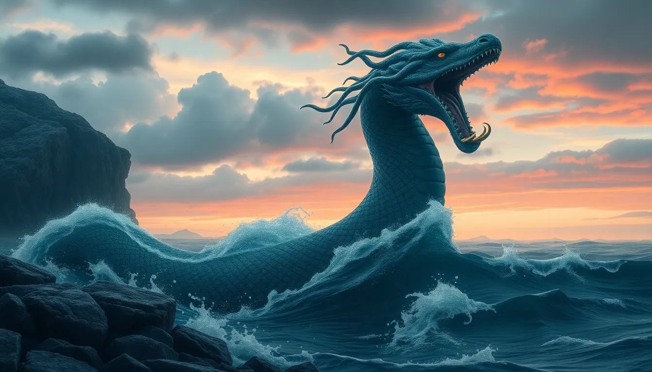 "The Legend of Jörmungandr: The Serpent of the Sea" - Norse Mythology