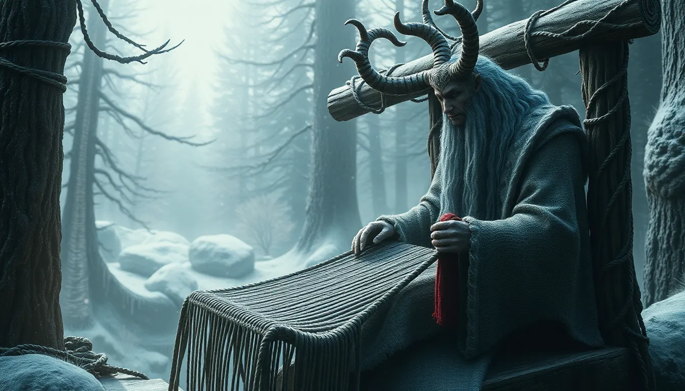 "The Norns and Their Loom: The Art of Weaving Fate" - Norse Mythology