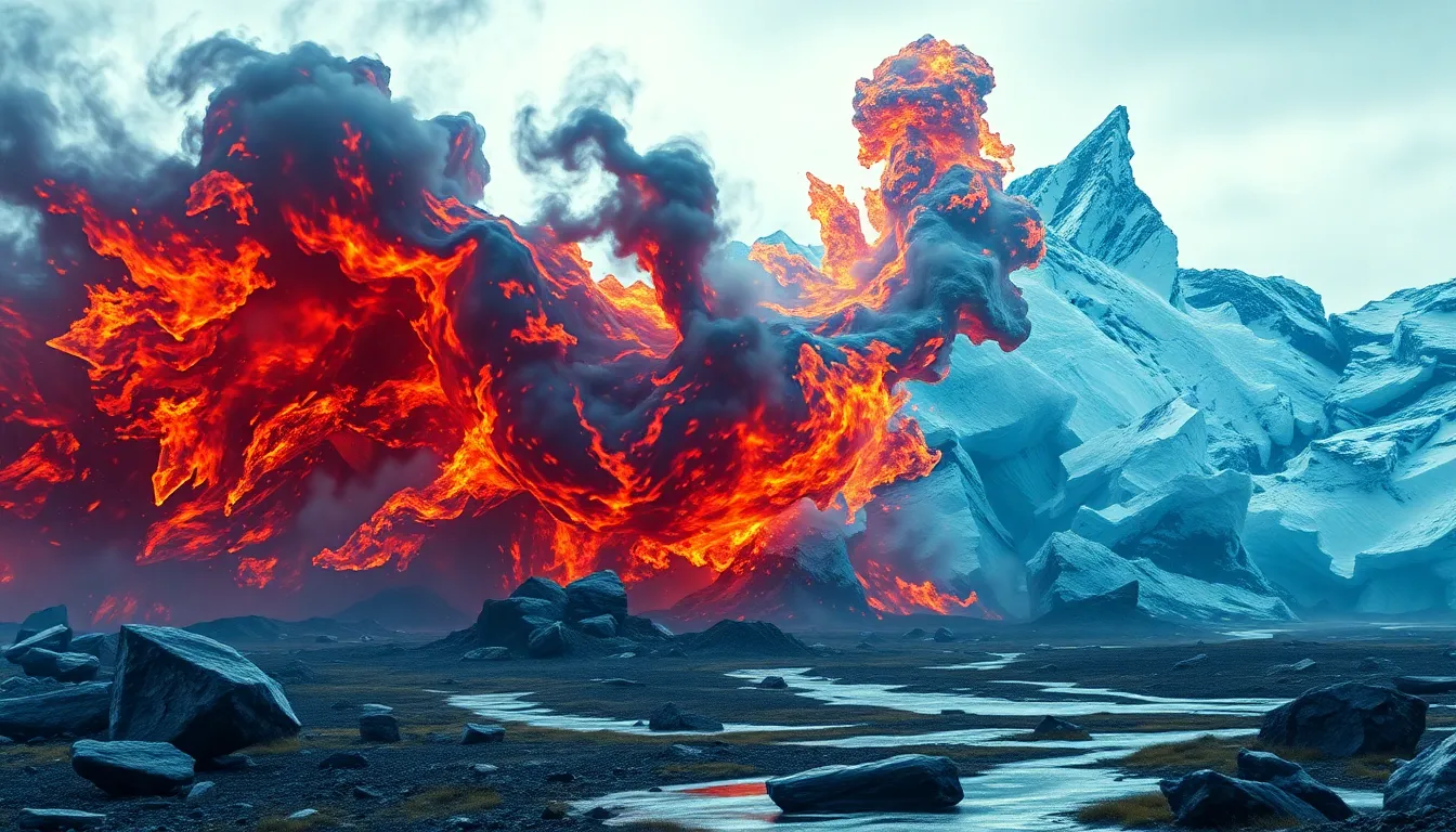 "The Symbolic Meaning of Fire and Ice in Ragnarok" - Norse Mythology