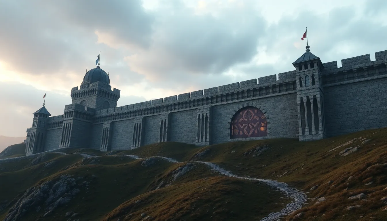 Asgard's Wall: A Fortress of Myths and Legends - Norse Mythology